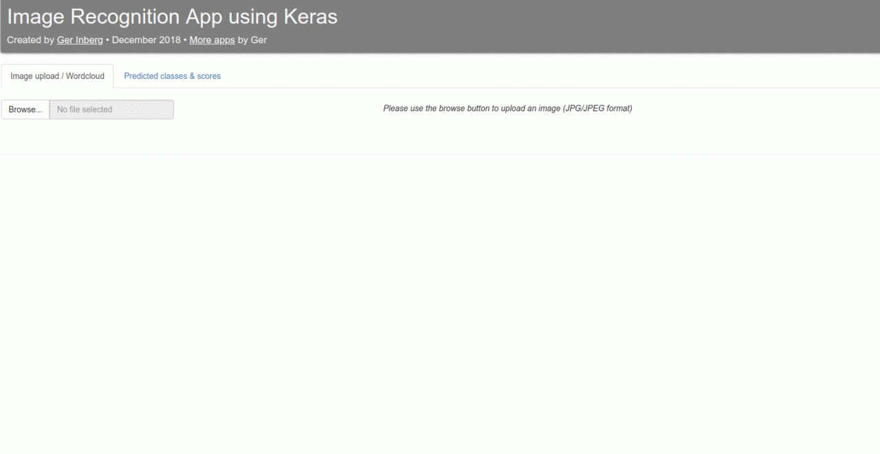 Image recognition Shiny App using Keras - Ger Inberg